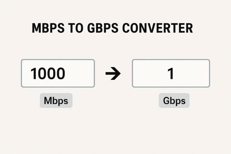 Best Mbps To Gbps Converter – Quickly Convert Megabits To Gigabits 2026